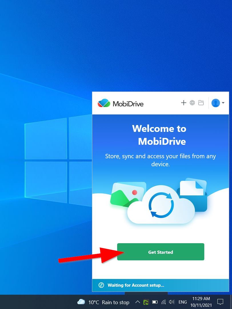 How to sync files in MobiDrive from your Windows PC – MobiSystems